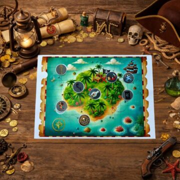 Pirate Treasure Hunt Printable Kit for Kids