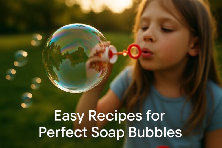 Make Your Own Soap Bubbles - Easy DIY Recipe
