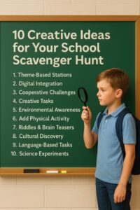 School Scavenger Hunt: 30 Free Classroom Activities