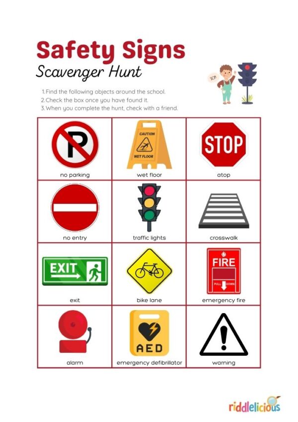 Free Scavenger Hunt Template – Printable PDF For Kids