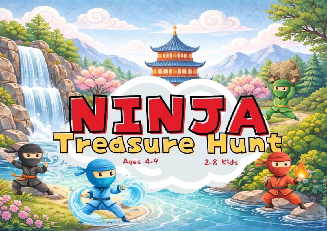 Ninja Scavenger Hunt Printable for Kids (Ages 4-9) | Elemental Adventure