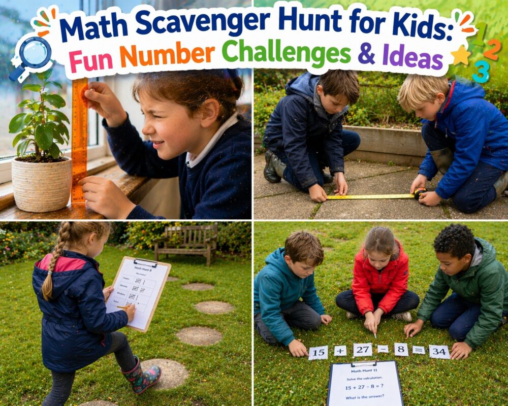 Math Scavenger Hunt for Kids: 50+ Challenges, 8 Themes & Free Toolkit ...